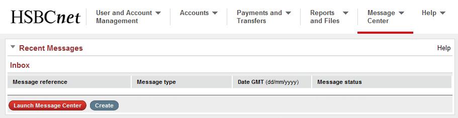 Simple steps to amend HSBCnet account services via the Message Center