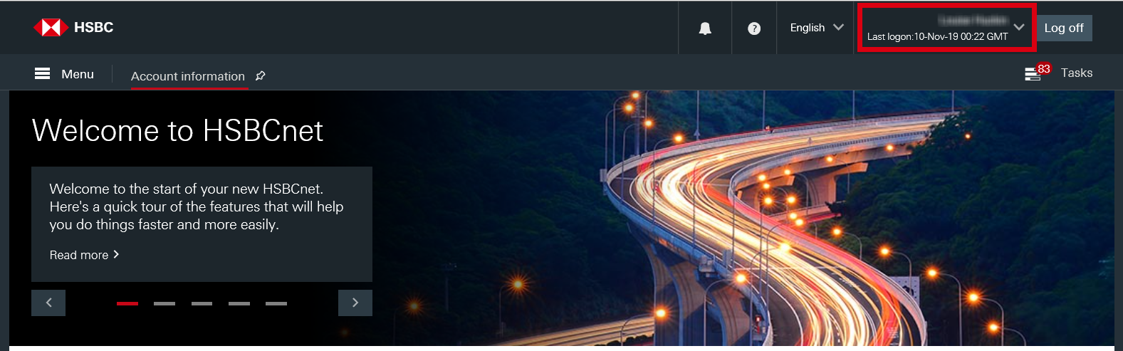 Nouvelles HSBCnet Novembre et décembre 2019